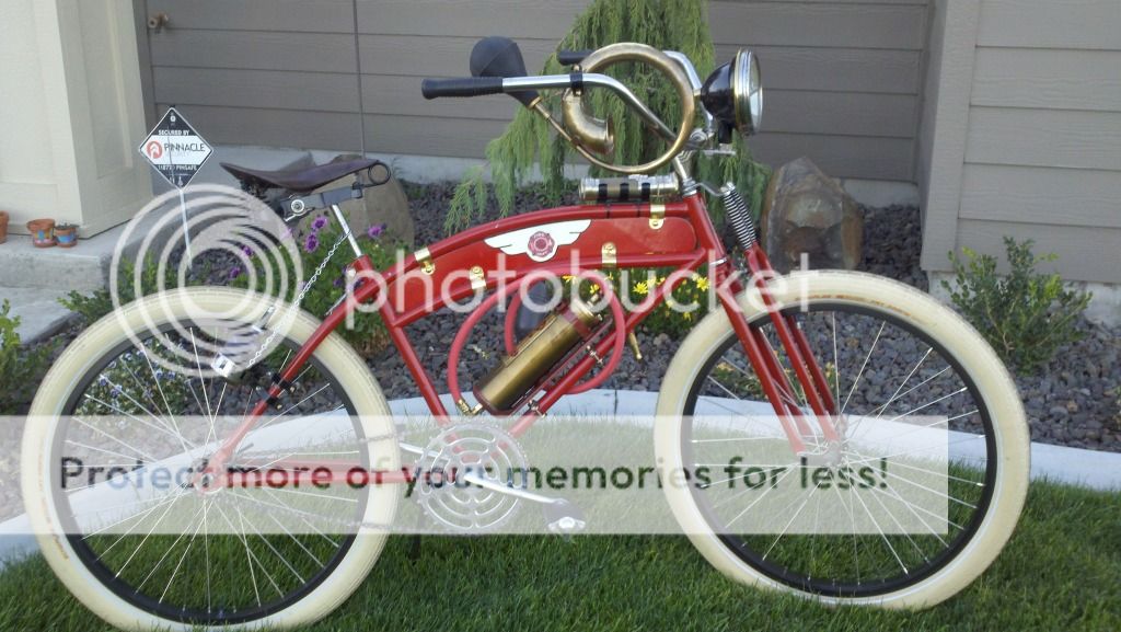 Themed build! Shelby fire engine bike!!! | Rat Rod Bikes Bicycle Forum