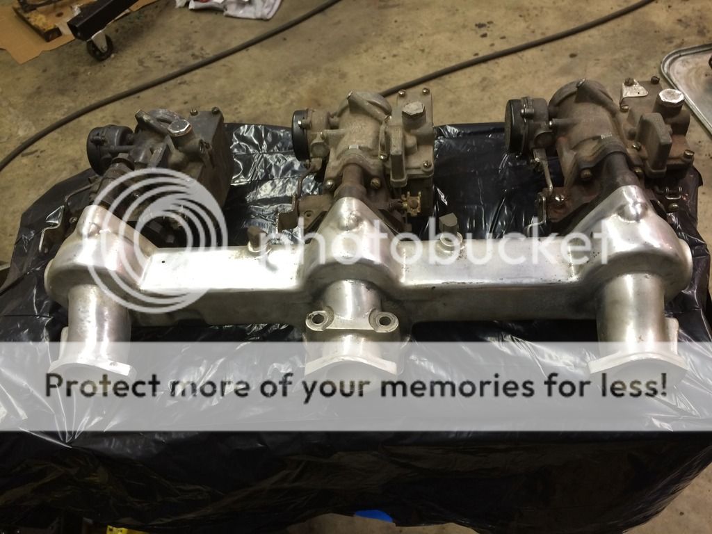 1953-54 Corvette 235 Blue Flame Six Side Draft Manifold and Carbs | The ...